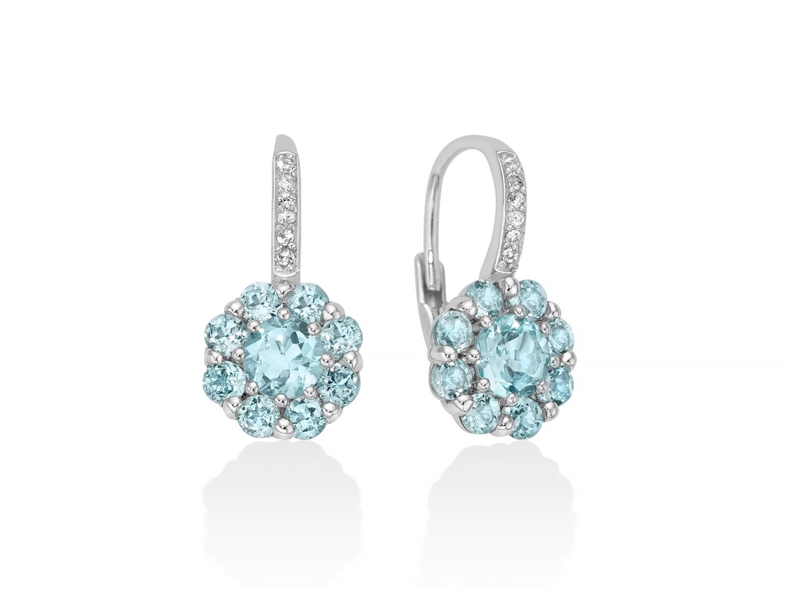 Miluna Orecchini Gemma Del Cielo a Fiore Monachella ERD2924 Garanzia ...